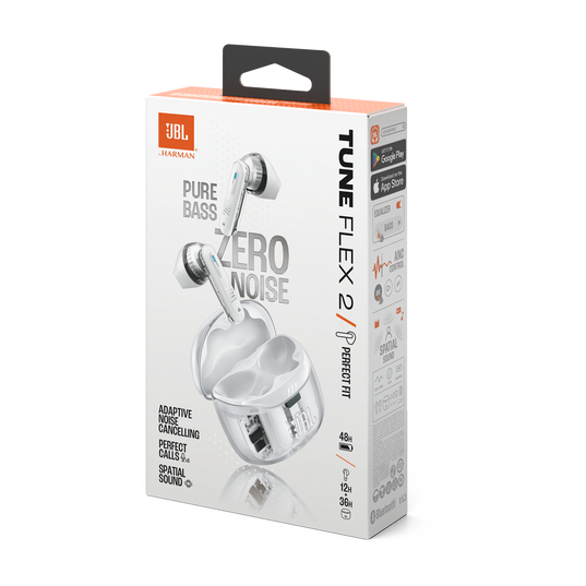 JBL Tune Flex 2 Ghost Edition | True Wireless Noise Cancelling Earbuds