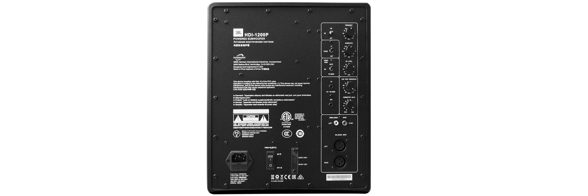 HDI-1200P | 12-inch (300mm) 1000W Powered Subwoofer