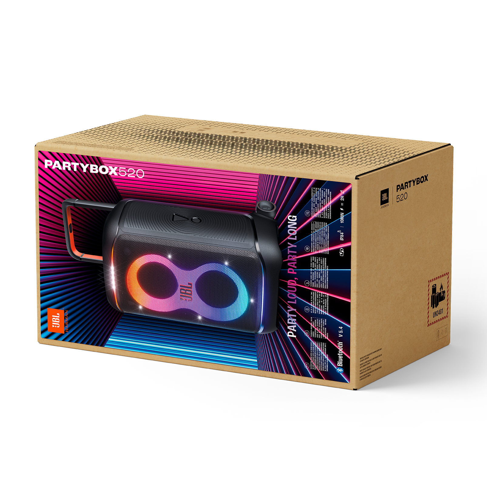 JBL PartyBox 520 | Portable battery-powered party speaker with powerful ...